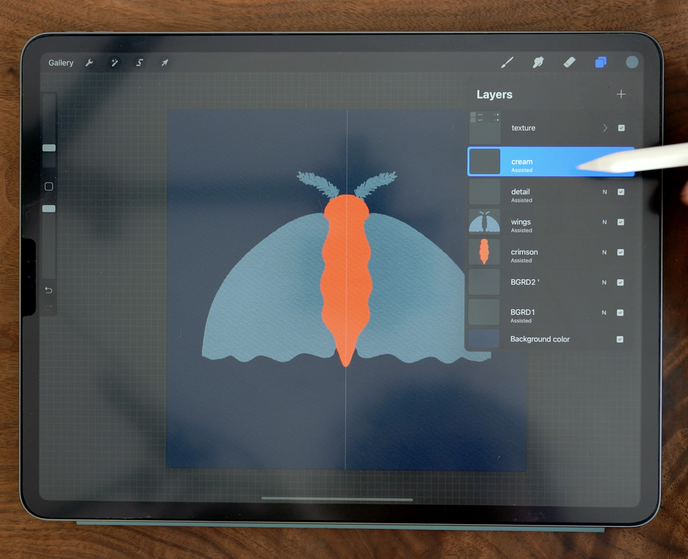 Retro Printing Press Effects in Procreate — wooly pronto