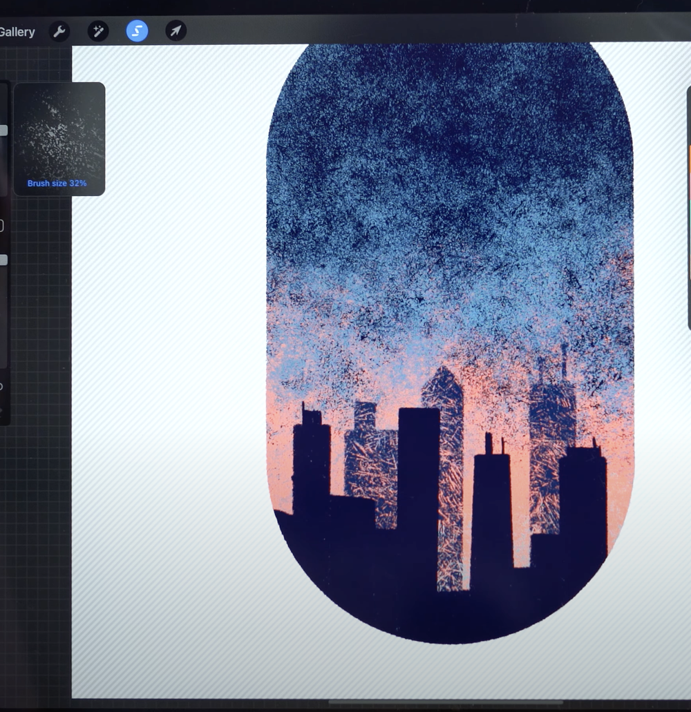 Step-by-Step Procreate Tutorial: Textured City Landscape — wooly pronto