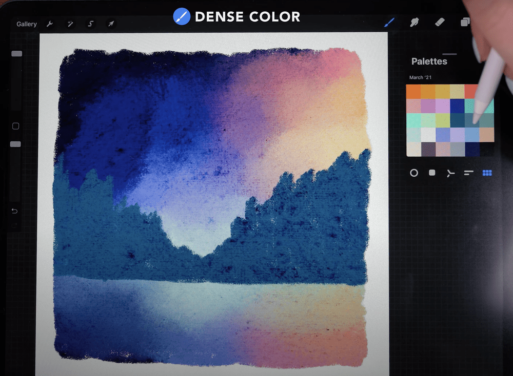 Beginner Procreate Landscape Tutorial — wooly pronto