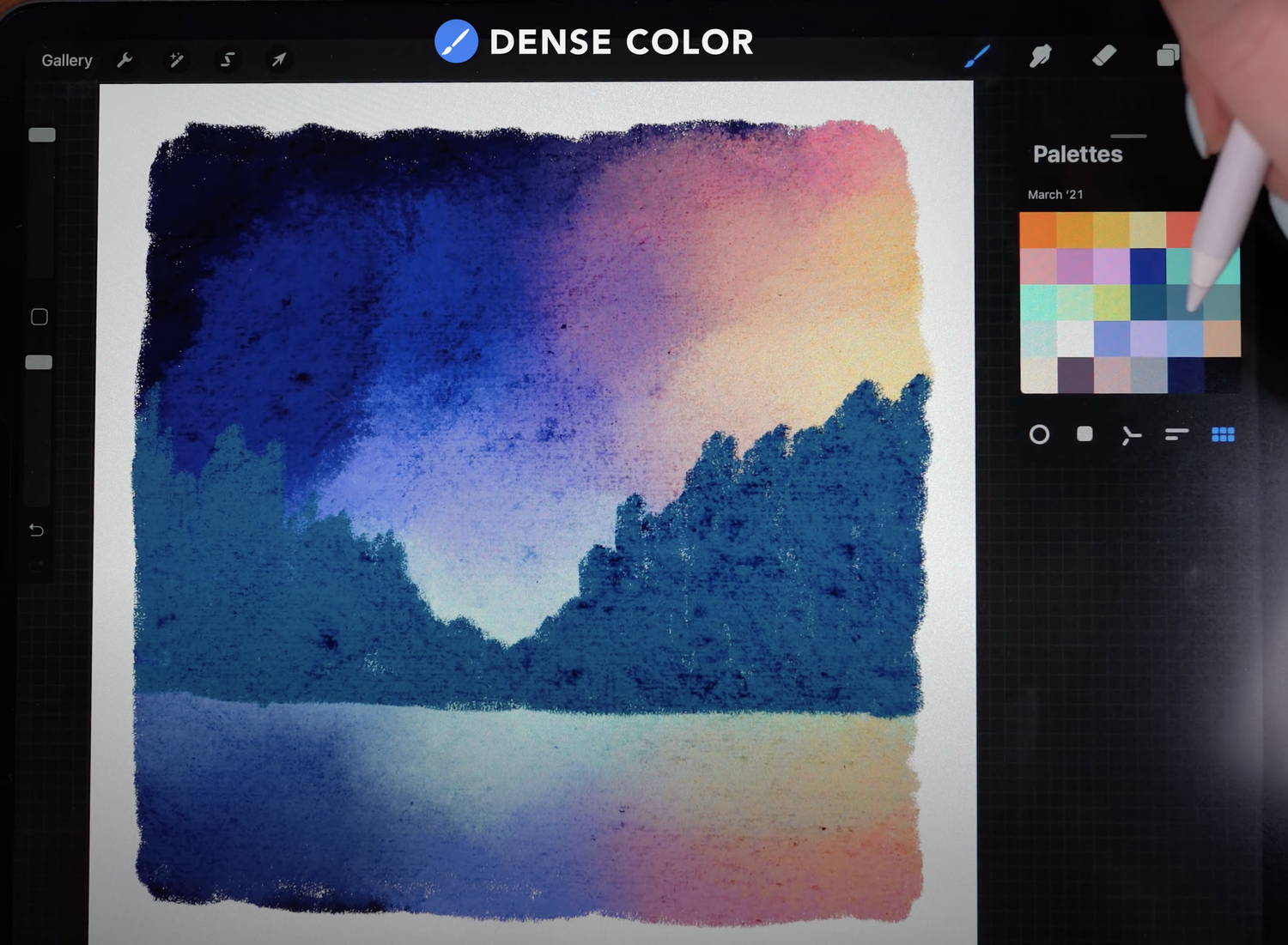 Beginner Procreate Landscape Tutorial — wooly pronto