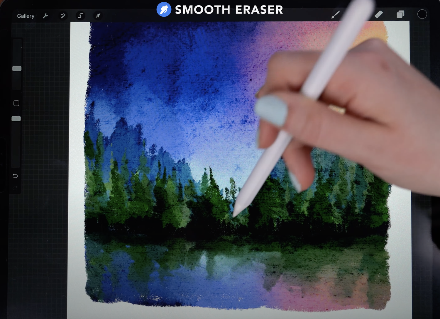 Beginner Procreate Landscape Tutorial — wooly pronto