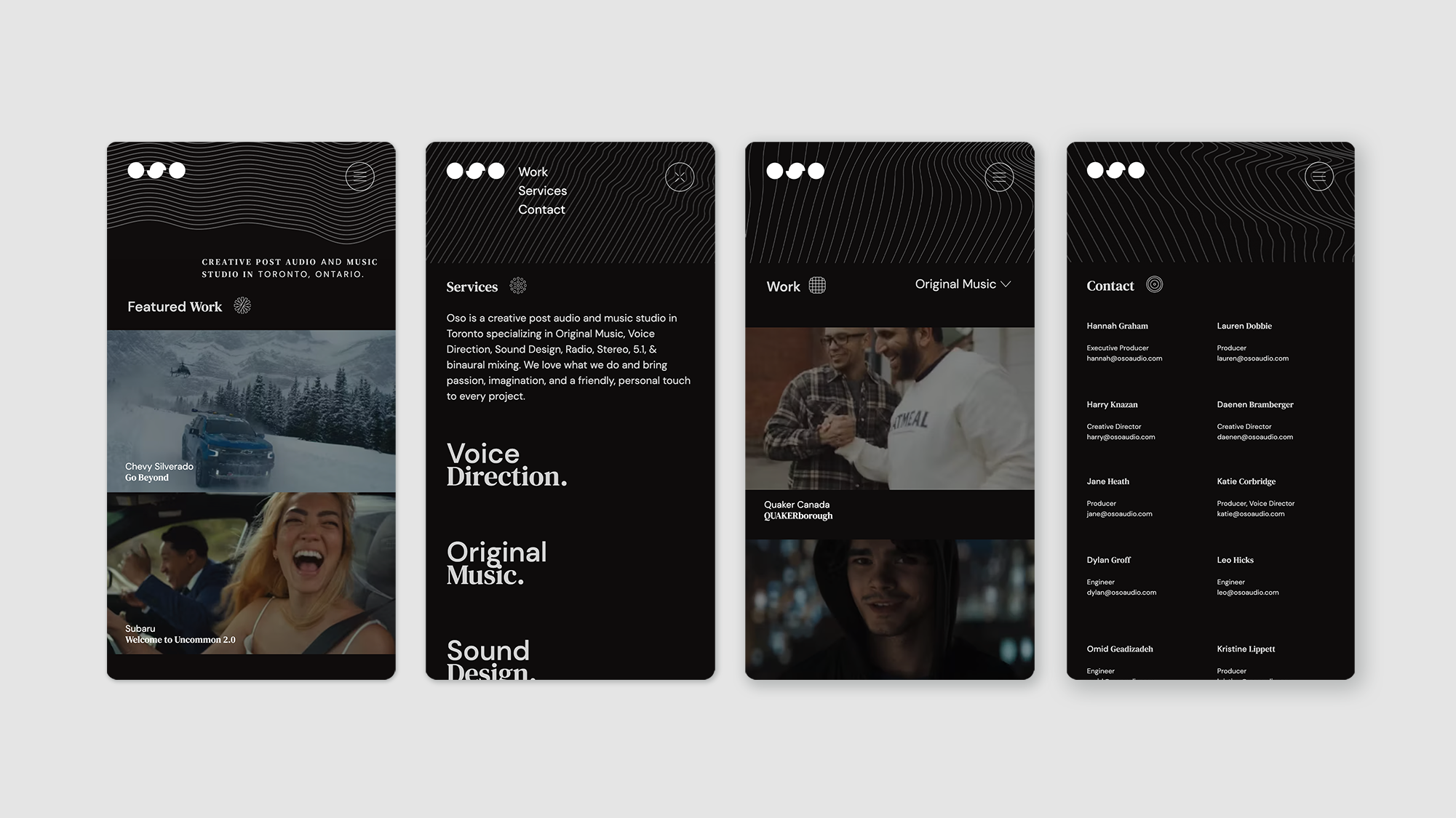 Oso Audio | Website Design — OK DAVE