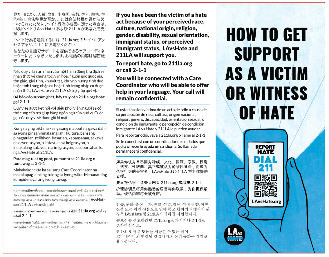 Law Enforcement — LA vs. Hate