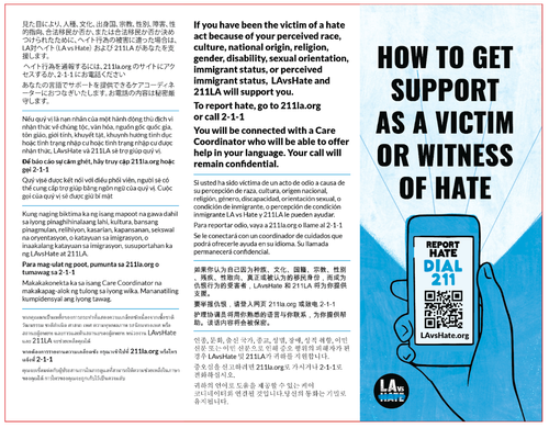 Law Enforcement — LA vs. Hate