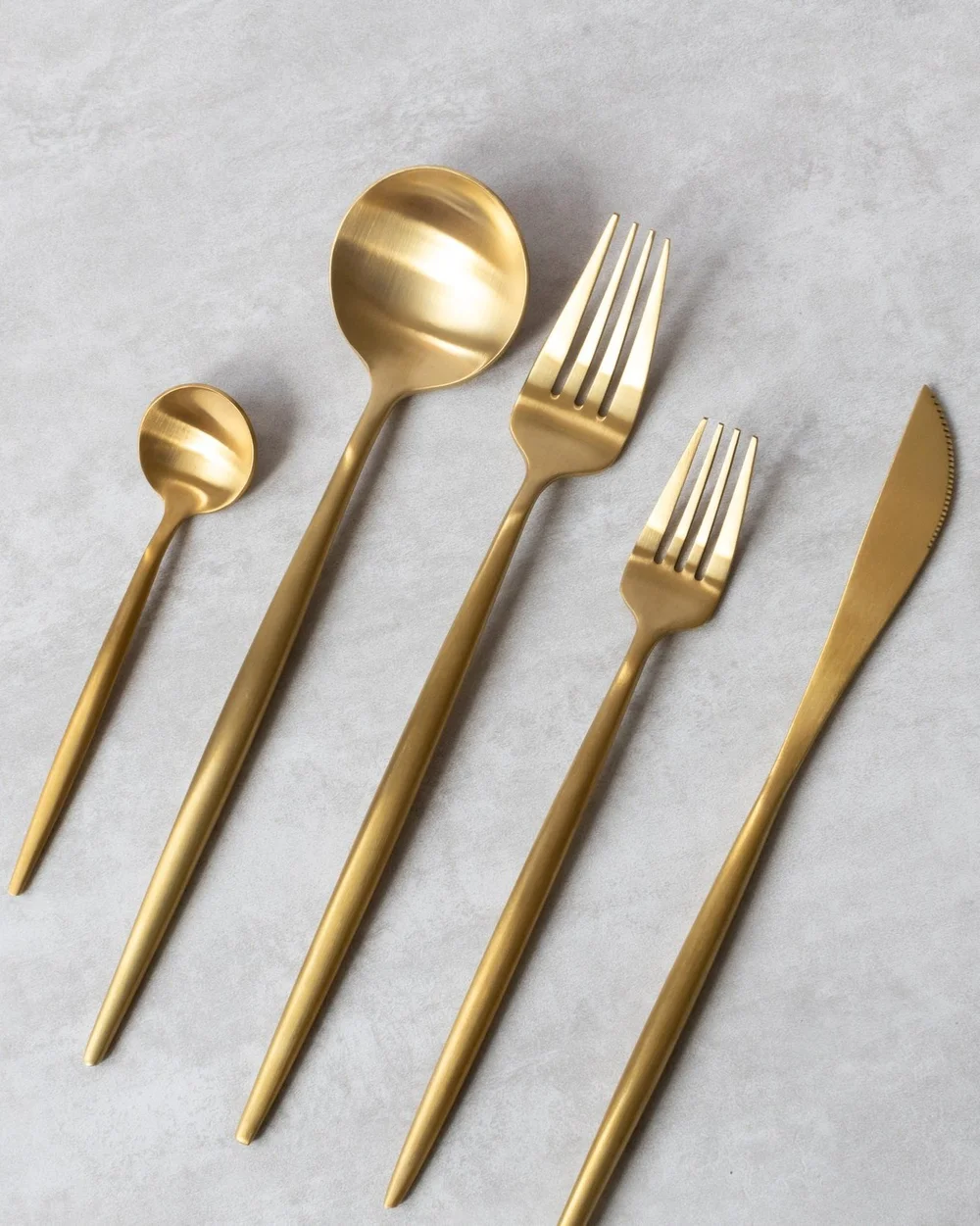 MILAN Matte Gold Flatware by Marcel Ardani — Marcel Ardani