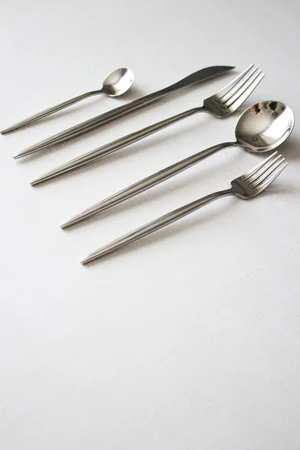 MILAN Matte Gold Flatware Set – Modern Luxury by Marcel Ardani — Marcel ...