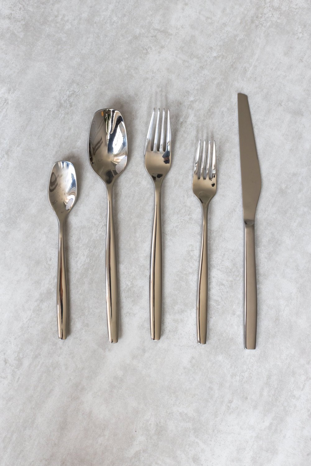 GENOA Matte Silver Flatware Set by Marcel Ardani — Marcel Ardani