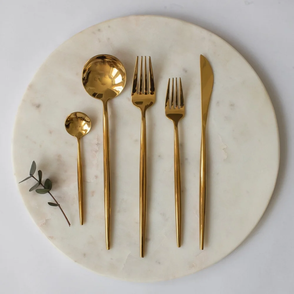 MILAN Matte Gold Flatware - — Marcel Ardani