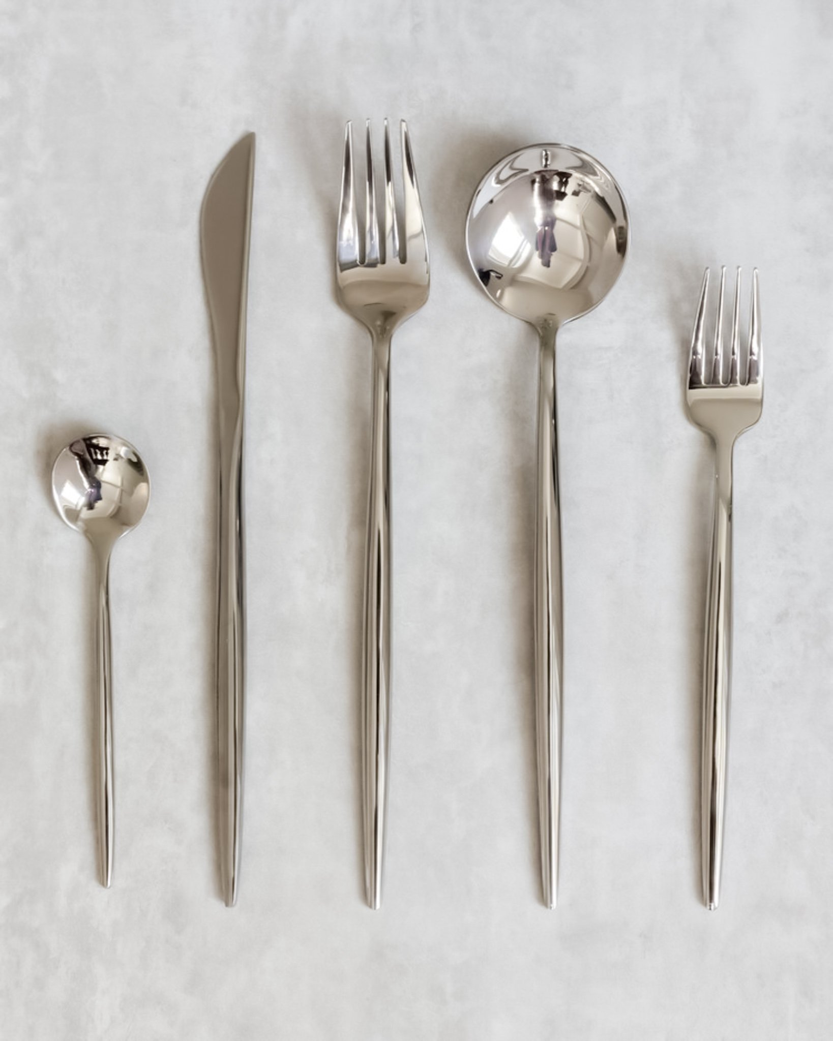 MILAN Matte Gold Flatware Set – Modern Luxury by Marcel Ardani — Marcel ...