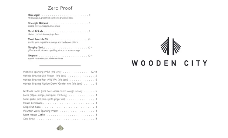 Menus — WOODEN CITY SPOKANE