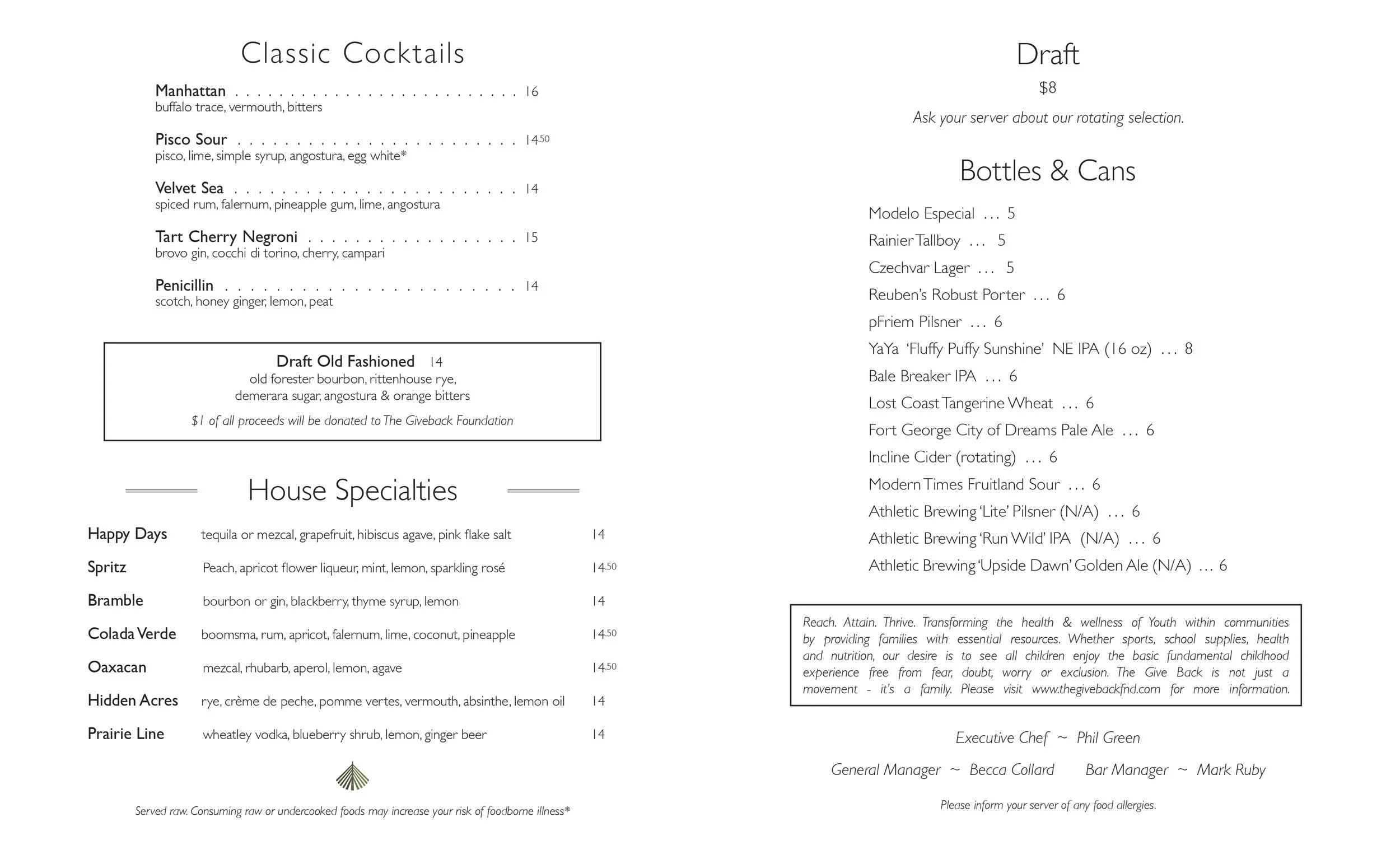 Menus — WOODEN CITY SPOKANE