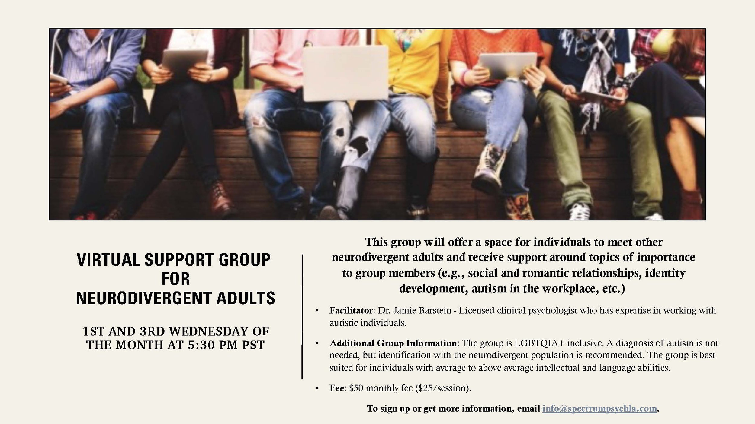 Support Group for Adults in Los Angeles | Spectrum Psych