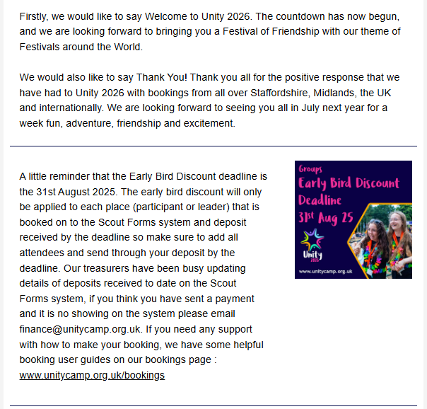 Email Updates (Groups) (Copy) — Unity 2026
