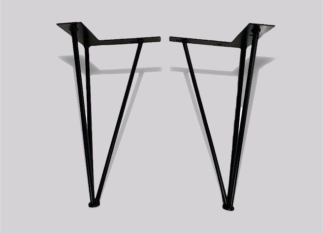 CROSS Steel Legs (per pair) — Steel Table Legs