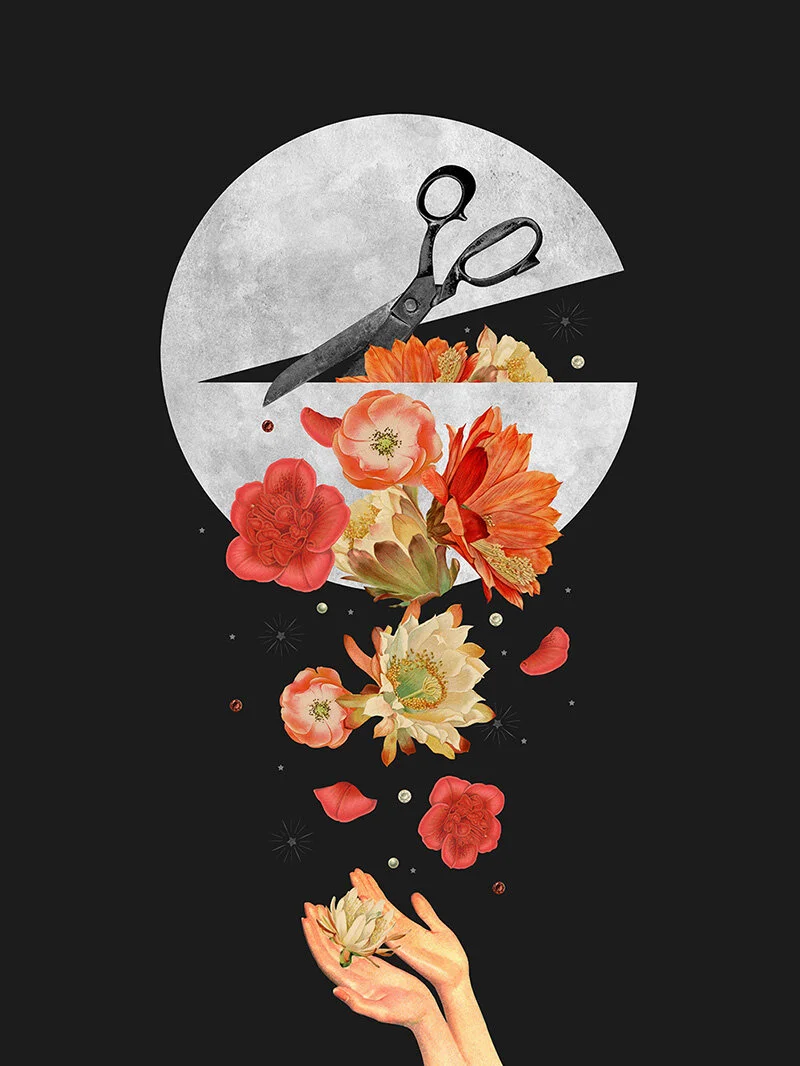 Digital Collage — Field + Sky