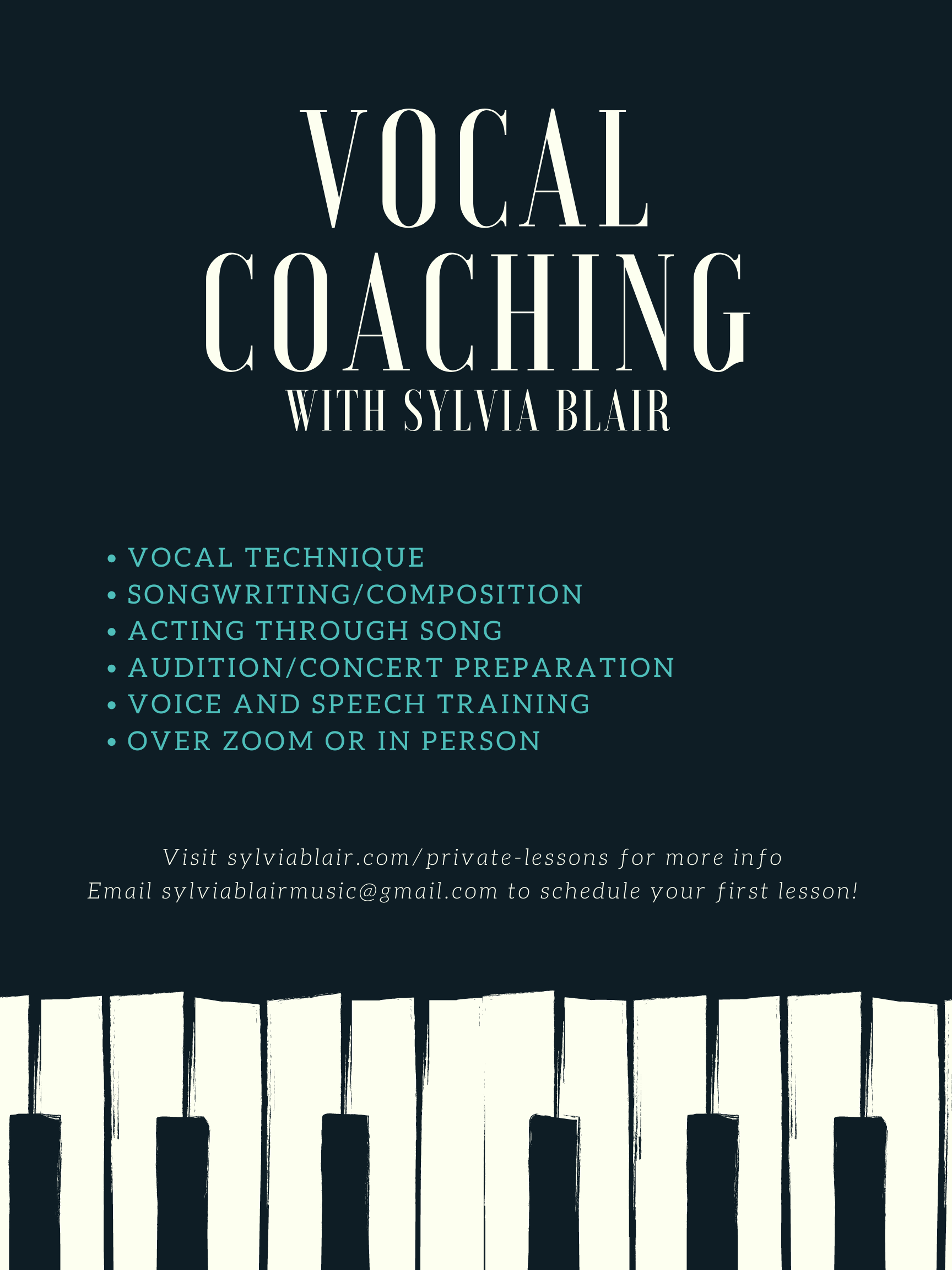 Private Lesson FAQs — Sylvia Blair