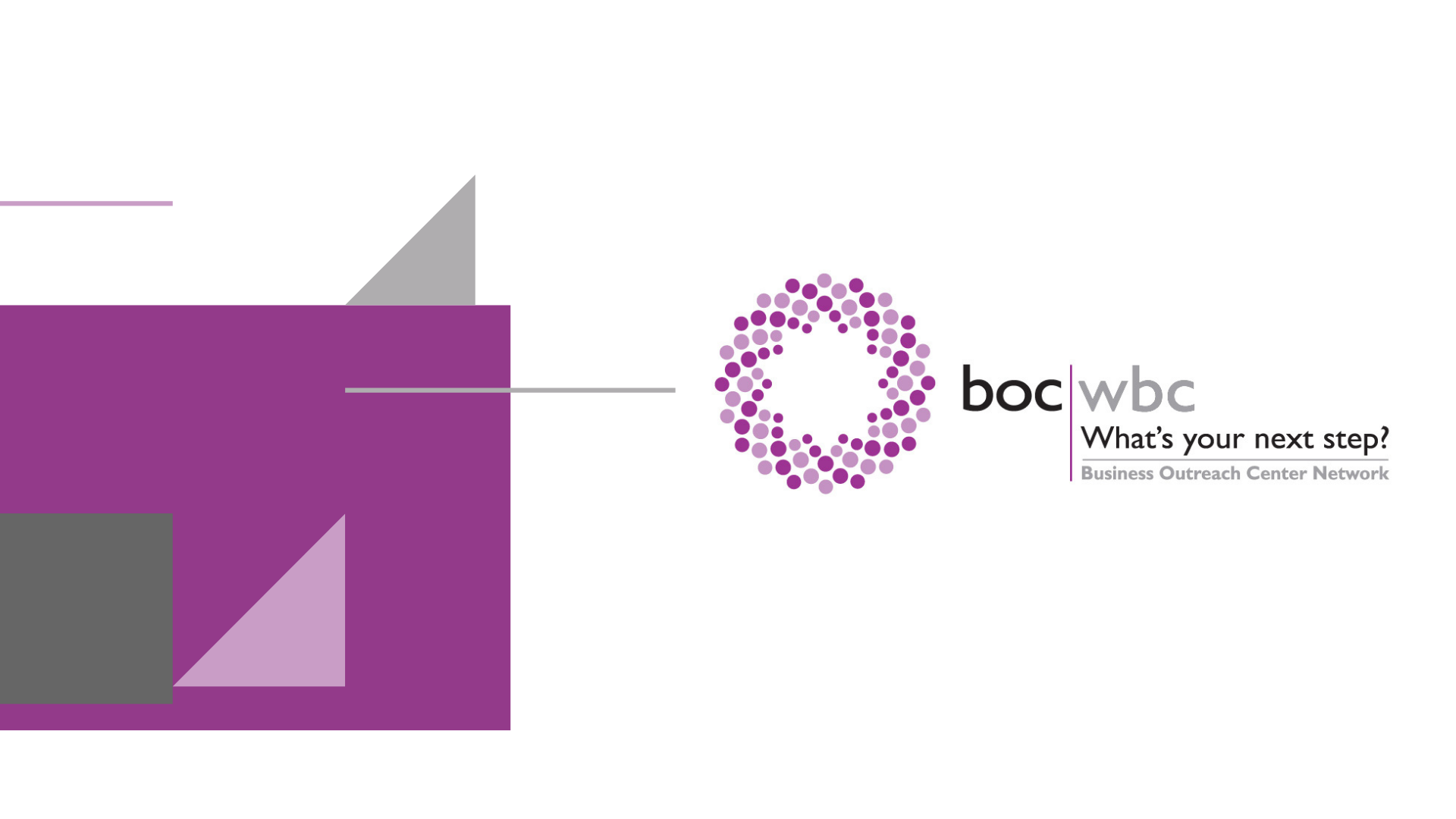 Workshops and Training — BOC WBC