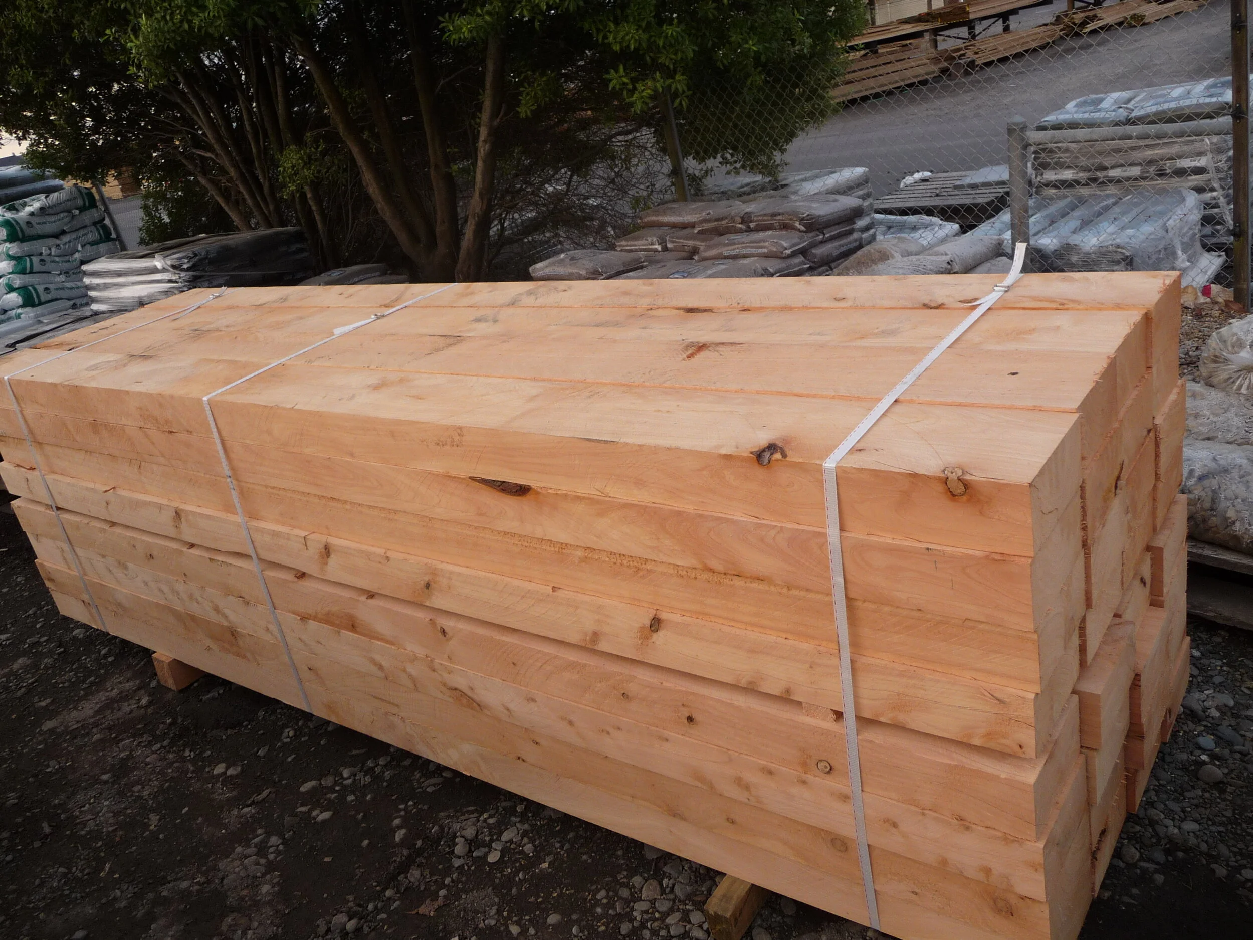 Logs & Sleepers - Macrocarpa Sleepers — Auckland Landscape Supplies
