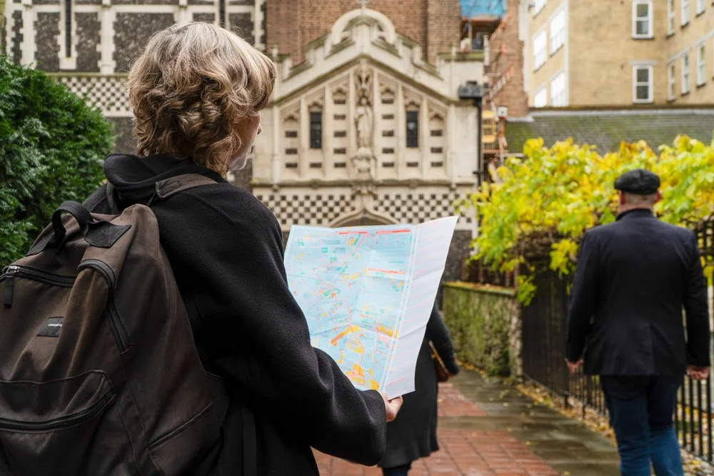 Printed maps — Footways
