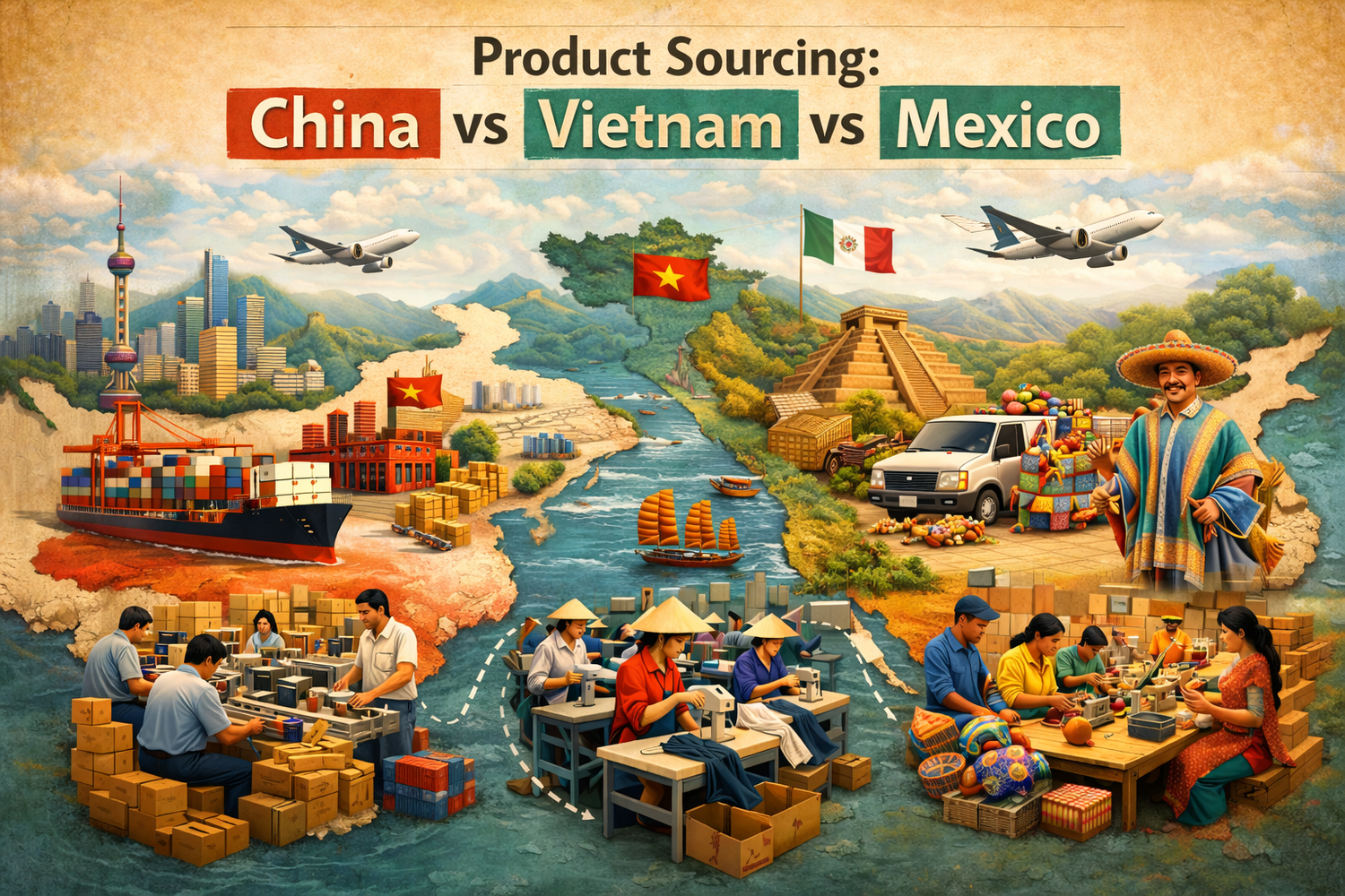 Vietnam vs. China vs. Mexico for Product Sourcing // Complete ...