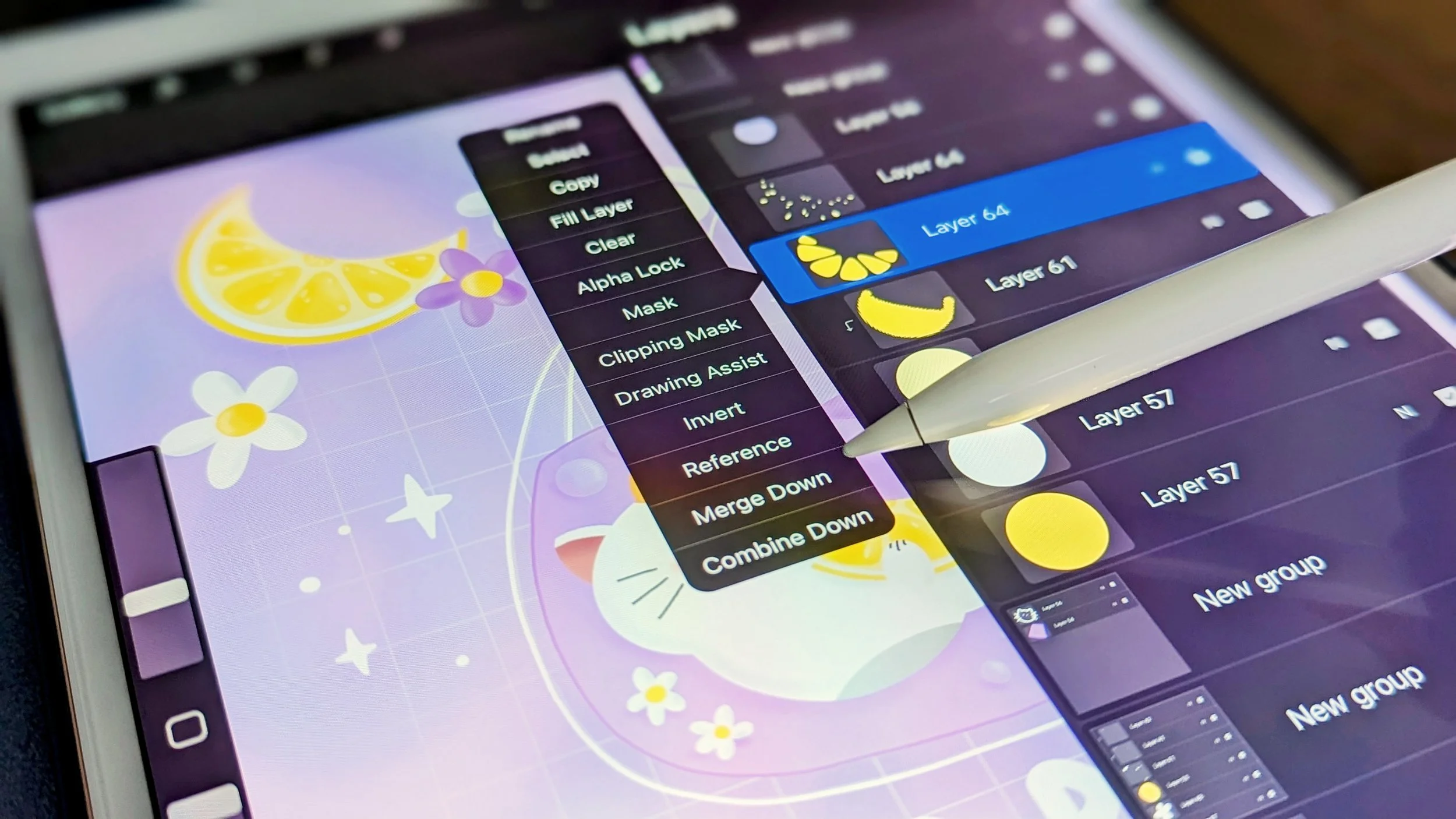 How to Merge Layers in Procreate — ChubCatArt | Encouraging imagination ...