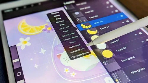 How to Merge Layers in Procreate — ChubCatArt | Encouraging imagination ...