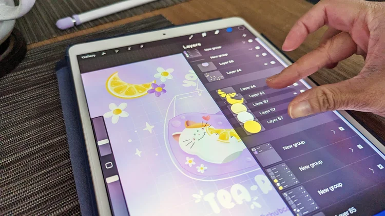 How to Merge Layers in Procreate — ChubCatArt | Encouraging imagination ...