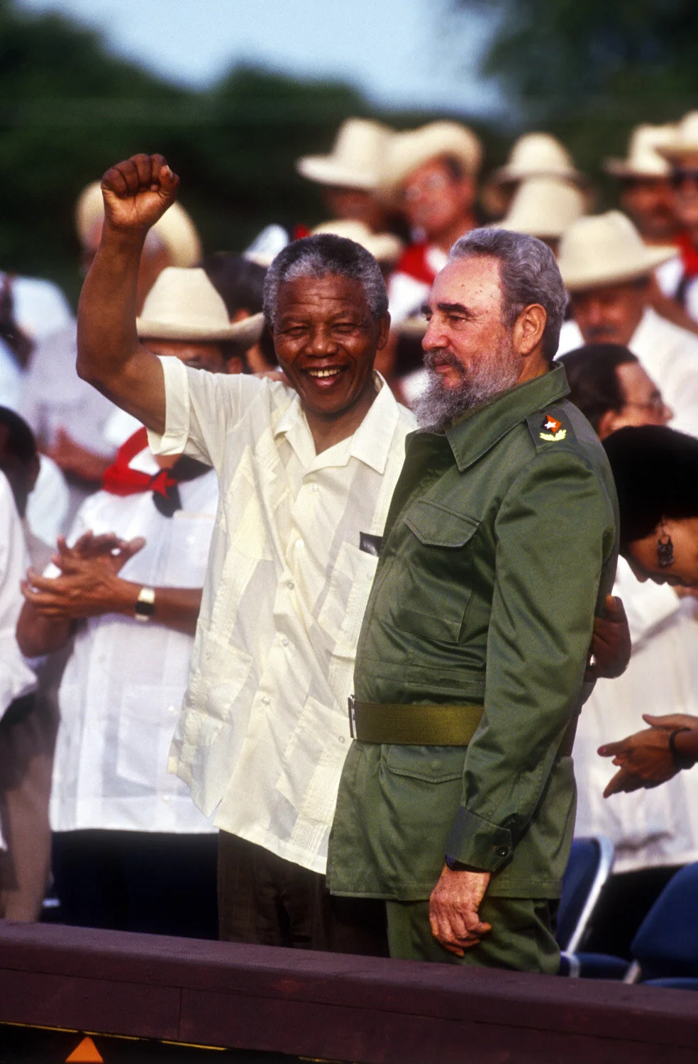 Fidel Castro And Nelson Mandela
