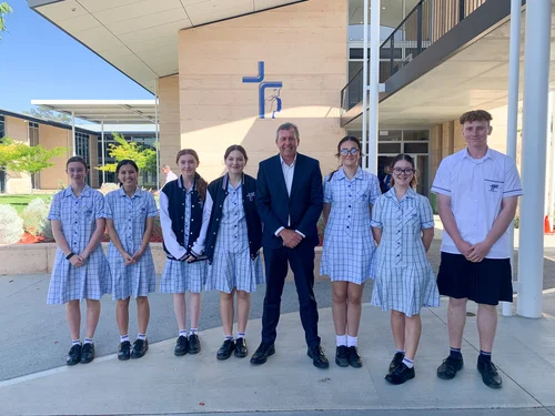 Reece Whitby MLA Visits the College — Mother Teresa Catholic College