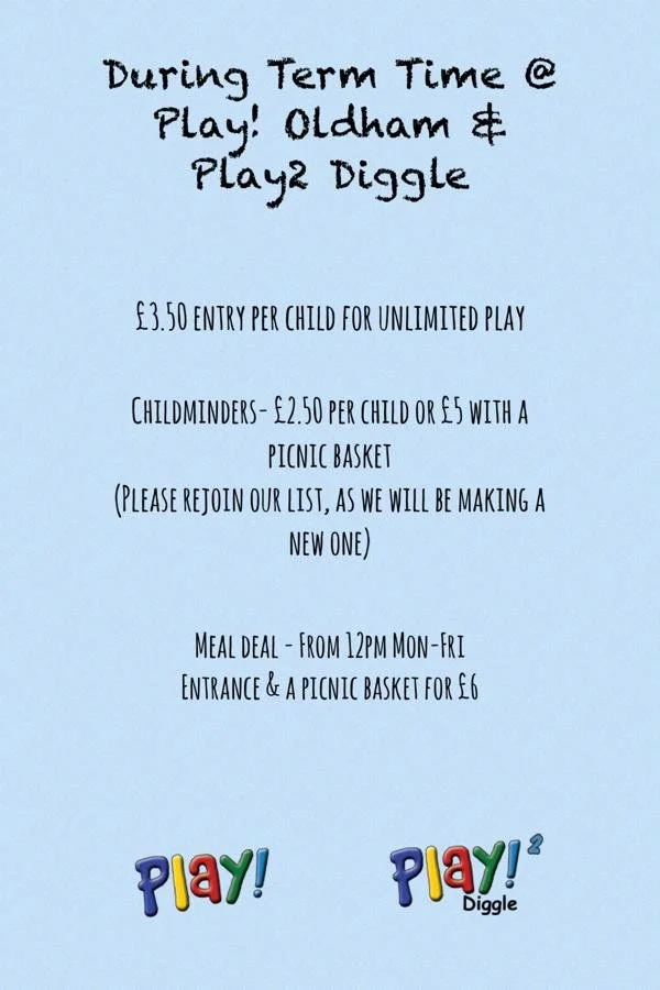 Prices — Play Oldham and Play! 2 Diggle