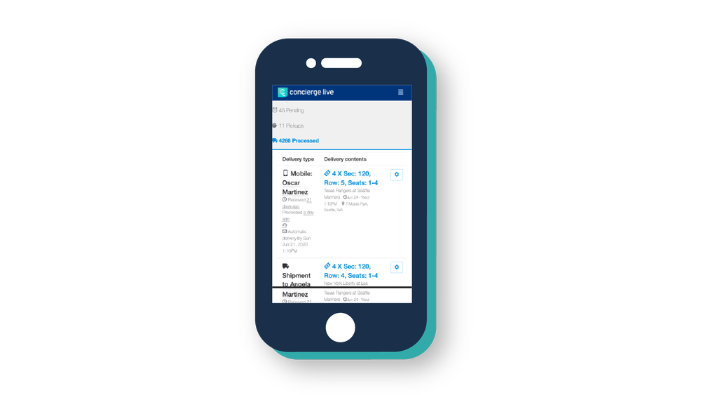 Ticket Delivery Management Software | Concierge Live — Concierge Live