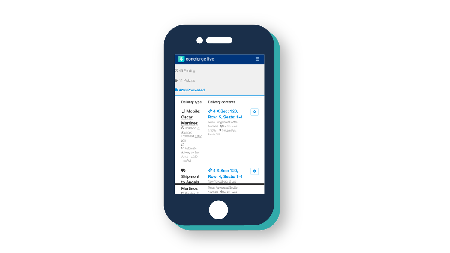 Ticket Delivery Management Software | Concierge Live — Concierge Live