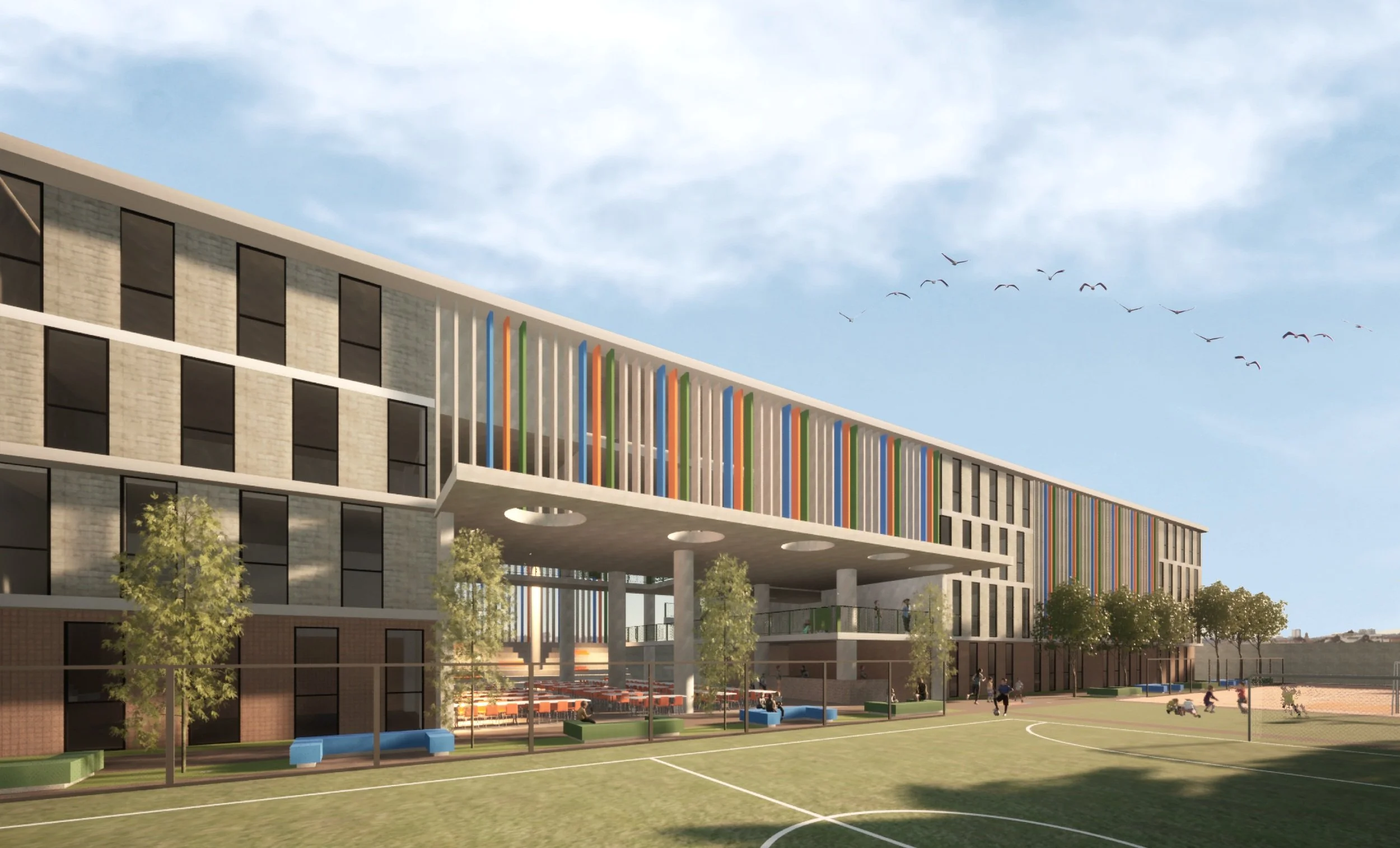 CONCURSO COLEGIO INNOVA SCHOOLS SEDE LOS OLIVOS — Icónica Arquitectura