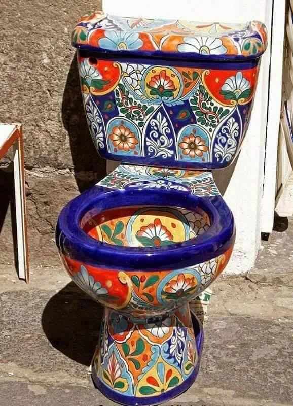A DIY art project idea: colorful, decorative… toilets! — Forest Grove ...