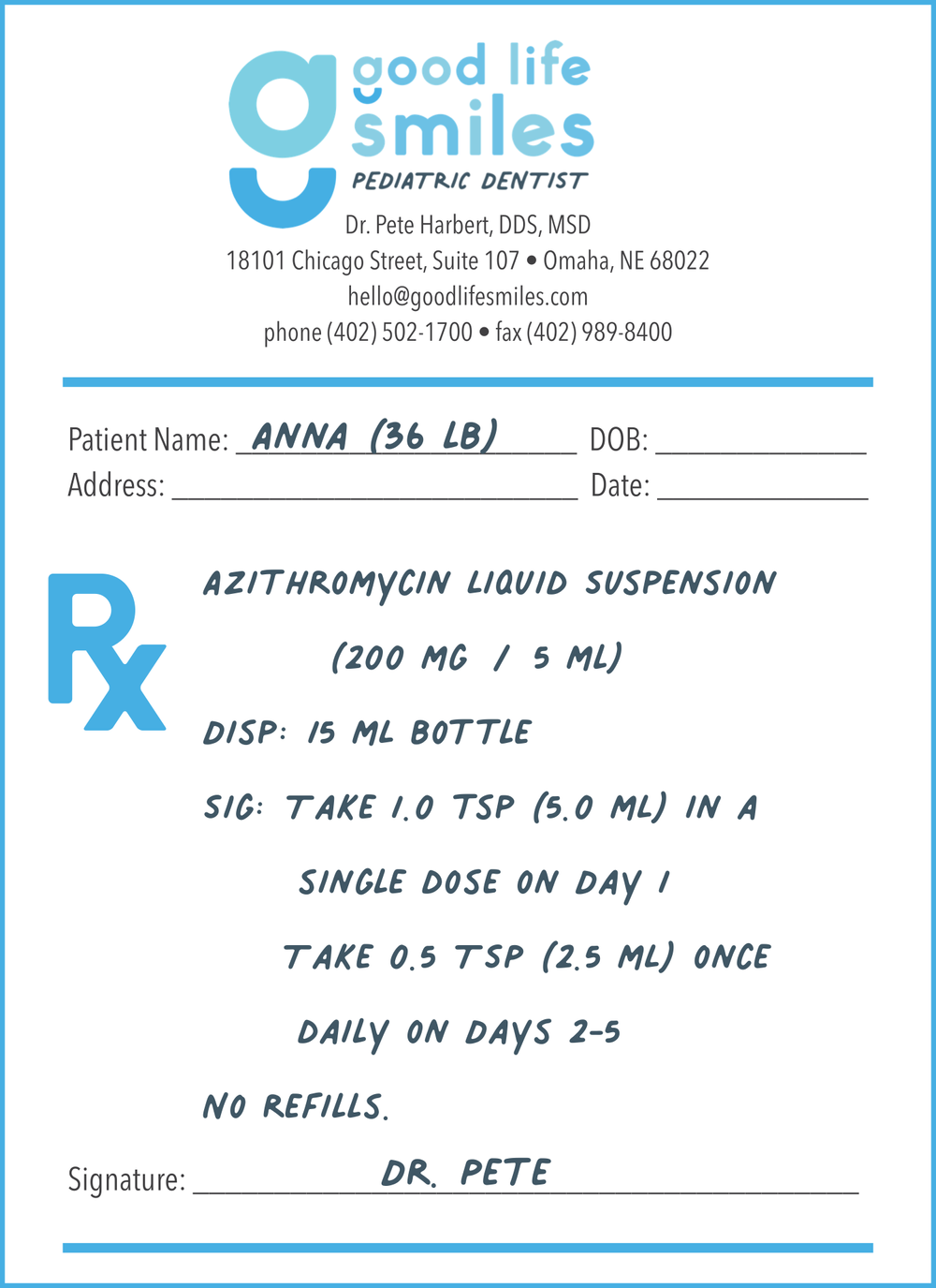 Useful Medications — Good Life Smiles | Omaha Pediatric Dentist | Pete ...