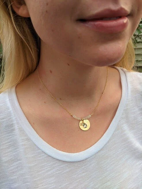 Sterling Silver Square Lariat — Marsha Drake Jewelry