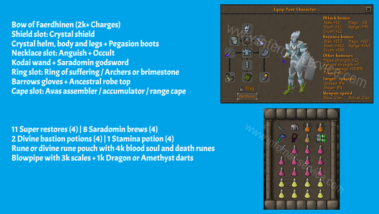 Infernal cape gear set up for the inferno | Infernal-service.com Best ...