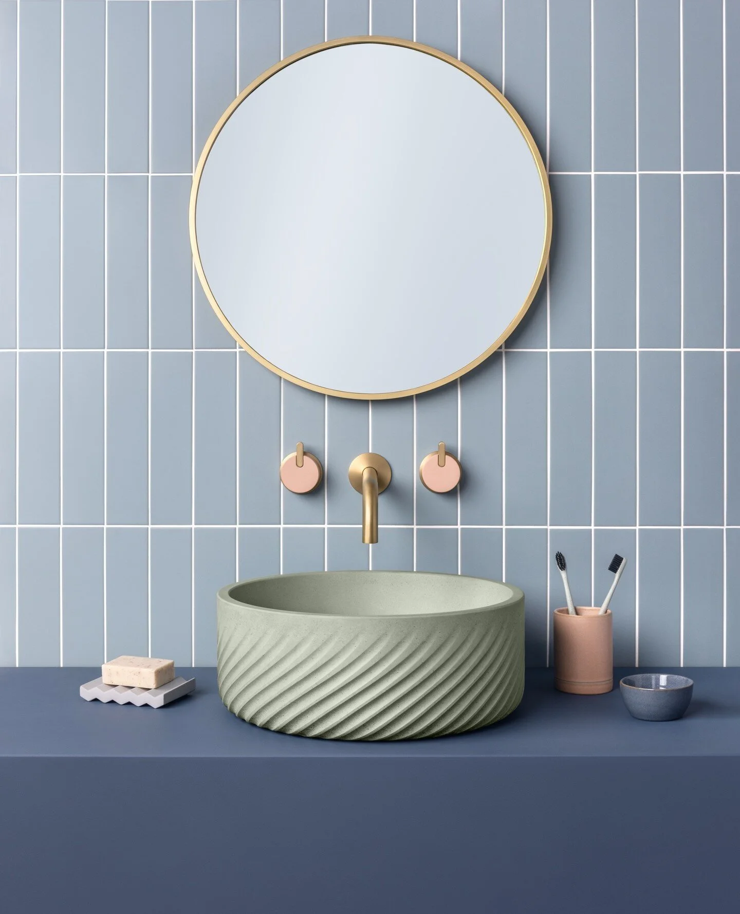 Refreshing pink bathroom ideas | Kast Concrete Basins