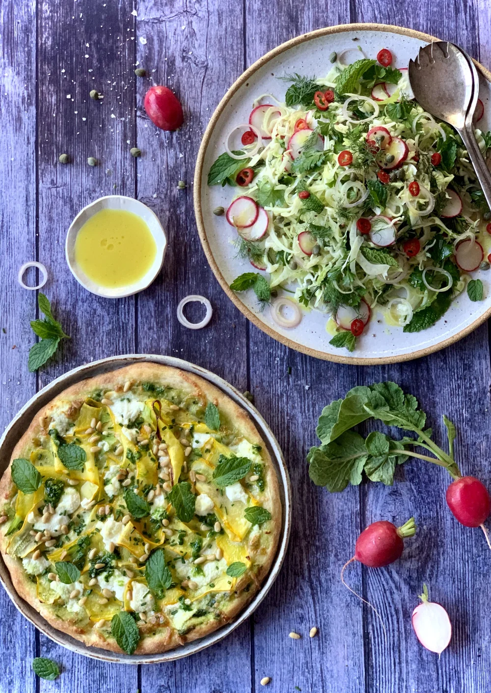 Italian Coleslaw with Fennel, Chilli, Capers and Fresh Herbs — Dear Fig