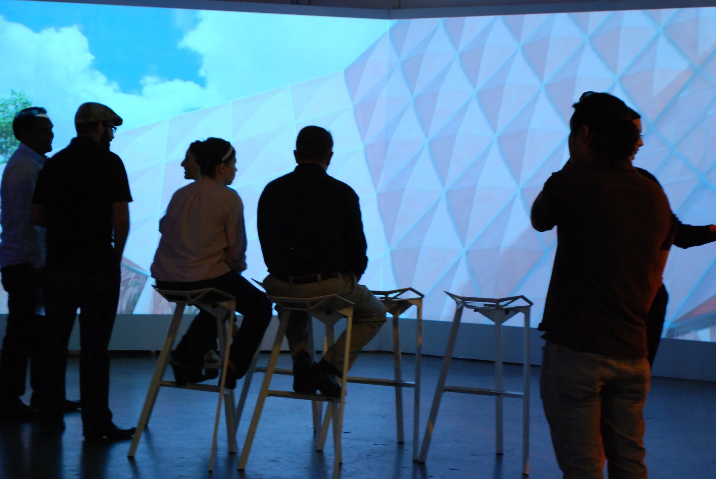 Tri-Screen Presentation — Skyline Ink