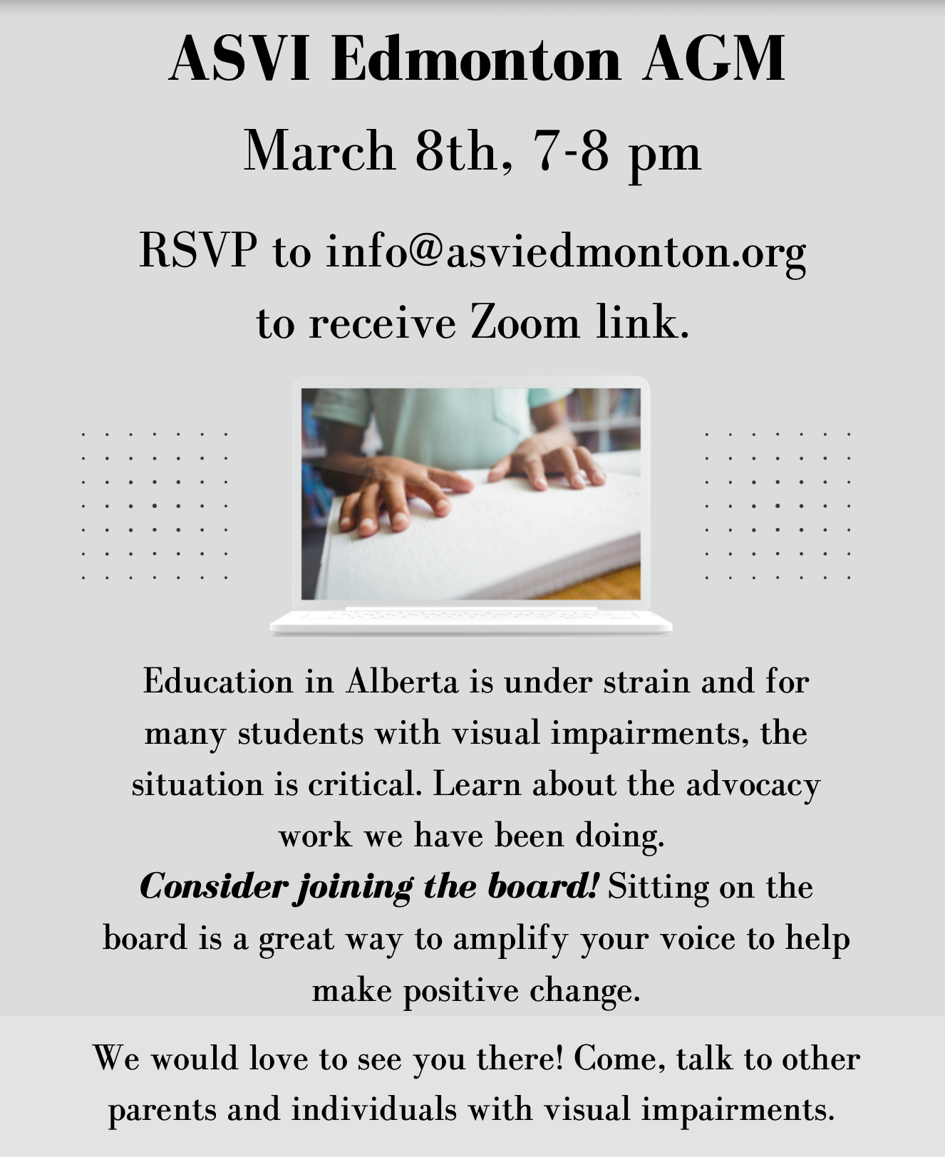 Alberta Society for the Visually Impaired (ASVI) Edmonton
