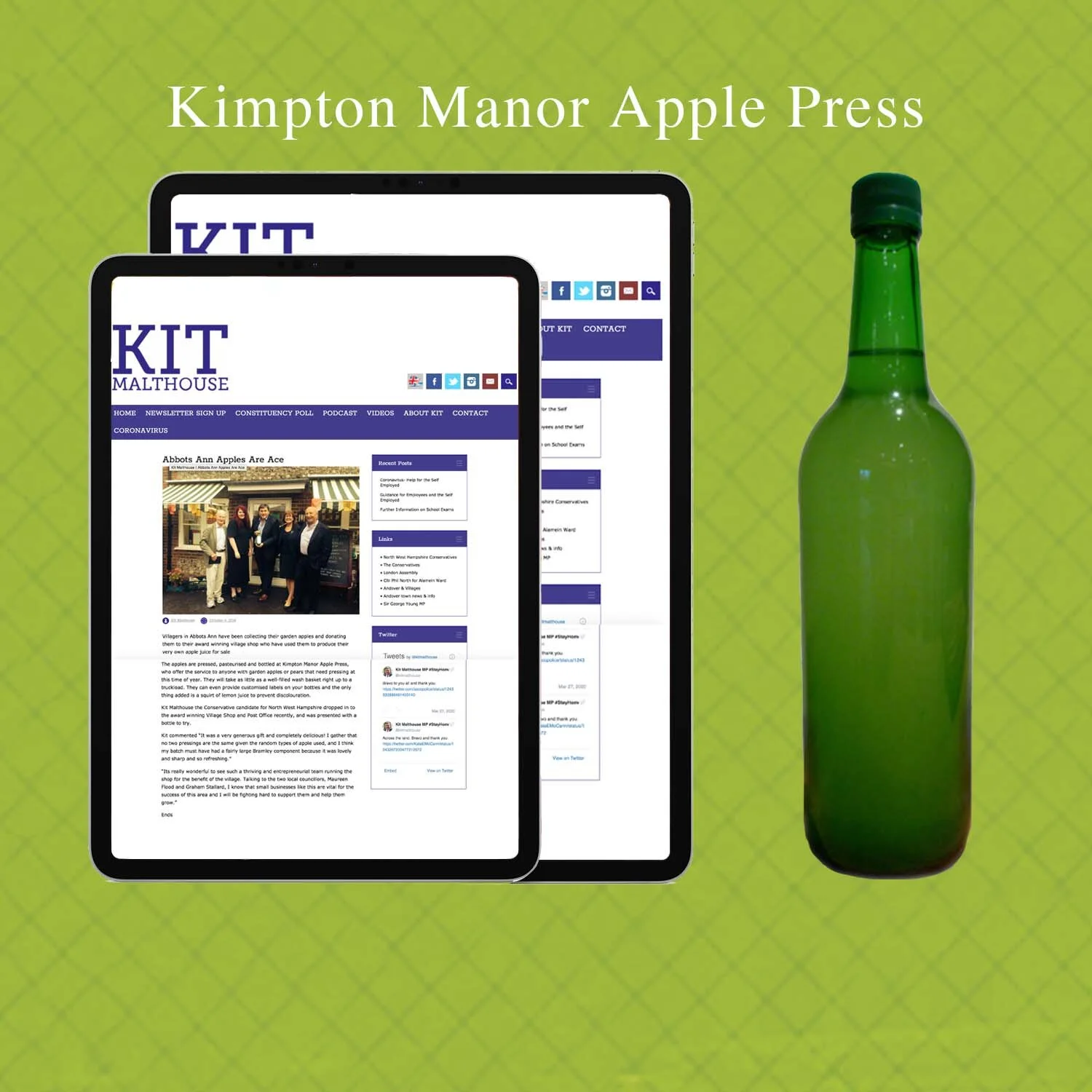 You Might Have Seen Us... — Kimpton Apple Press