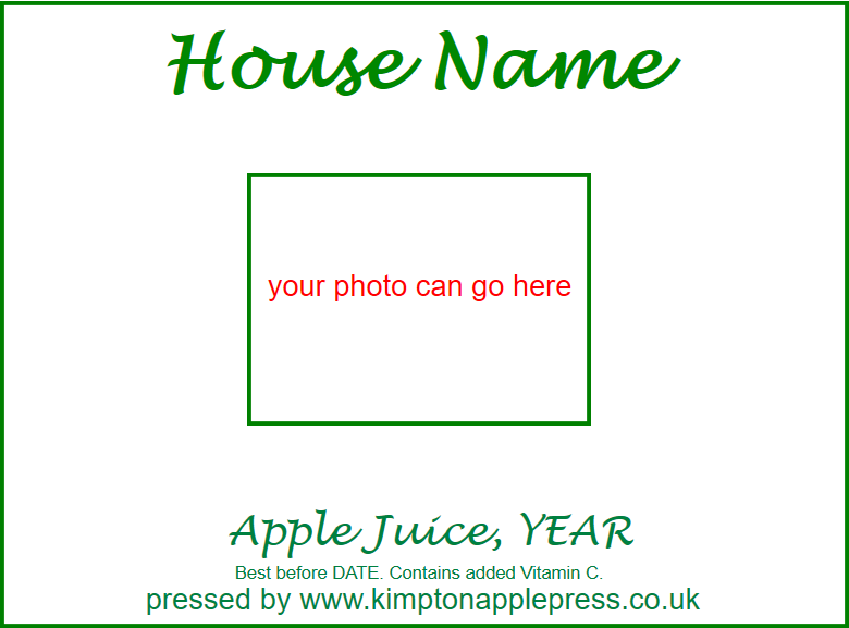 Juice Labels — Kimpton Apple Press