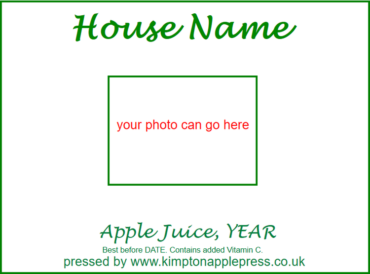 Juice Labels — Kimpton Apple Press