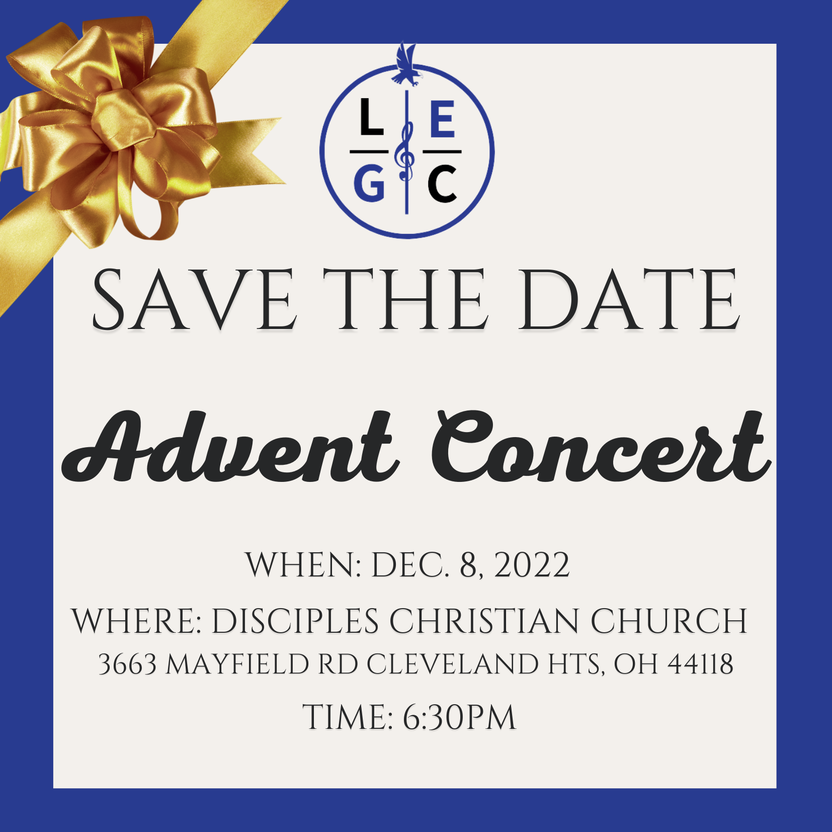 Lutheran East High School Gospel Choir Advent Concert — Disciples ...