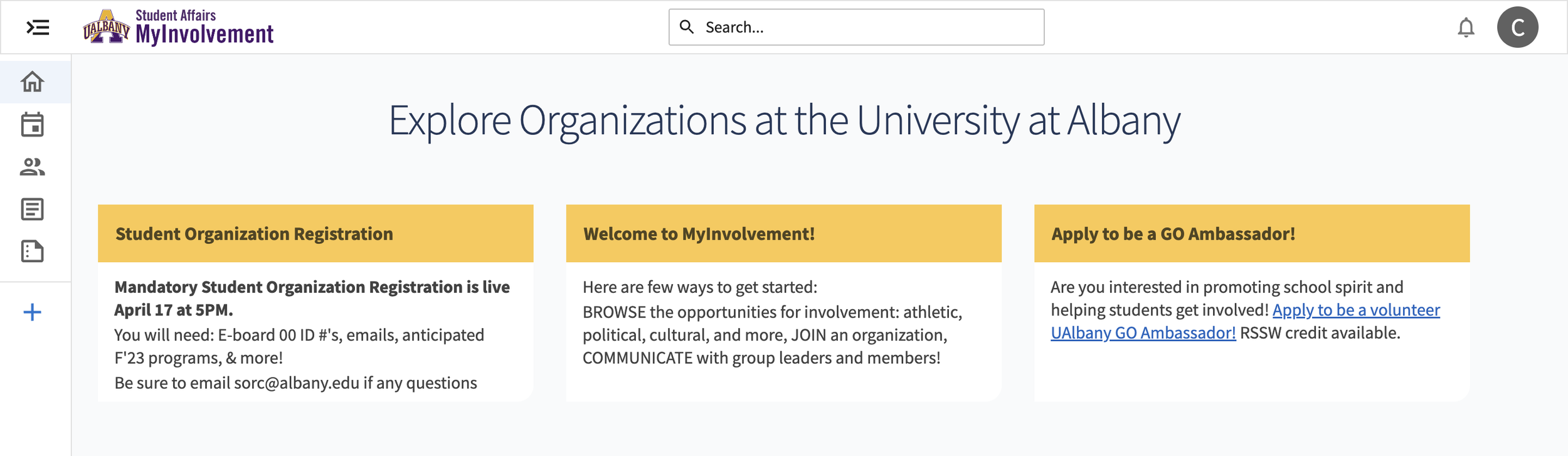 Join a Group — Student Association