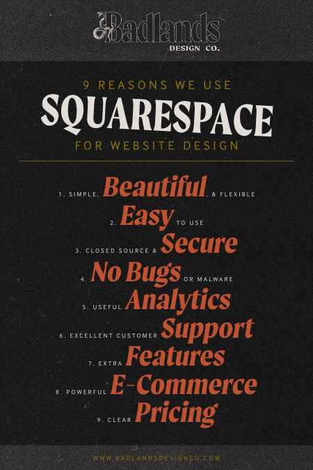 Why We Design Websites With Squarespace — Badlands Design Co.