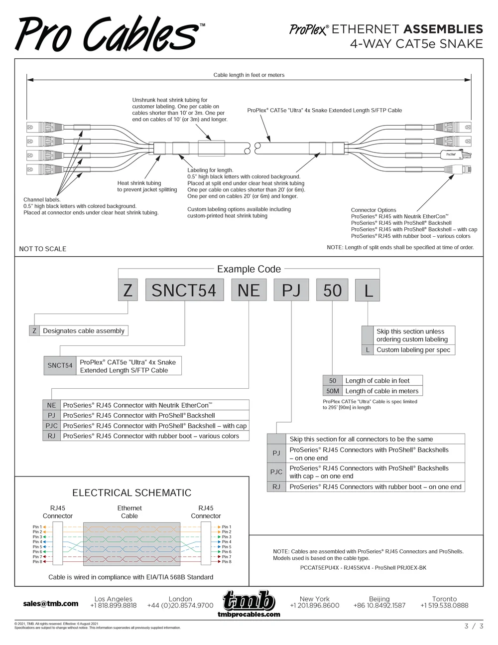 ProPlex Ethernet 4X Snake — TMB Pro Cables