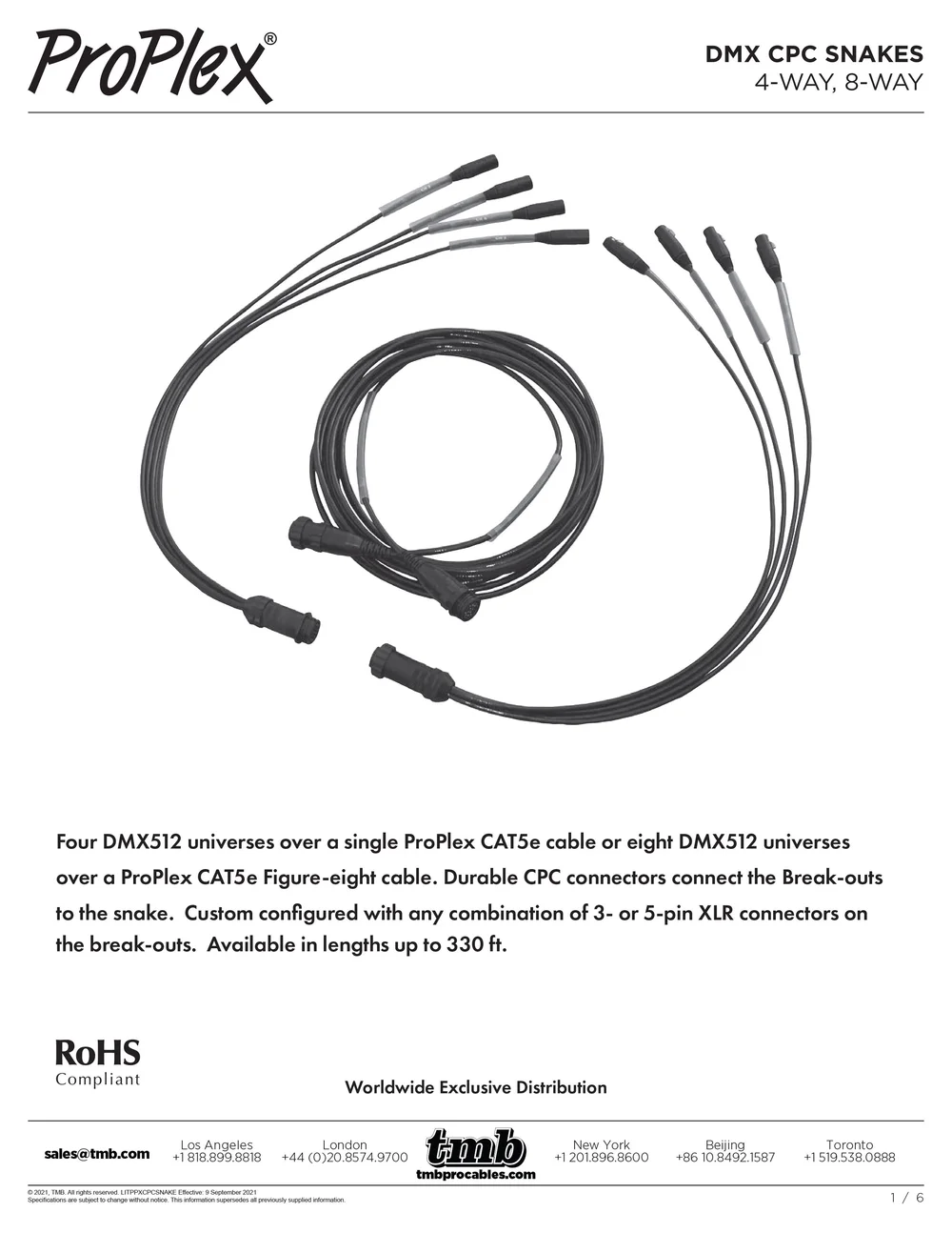 ProPlex CPC Snake — TMB Pro Cables