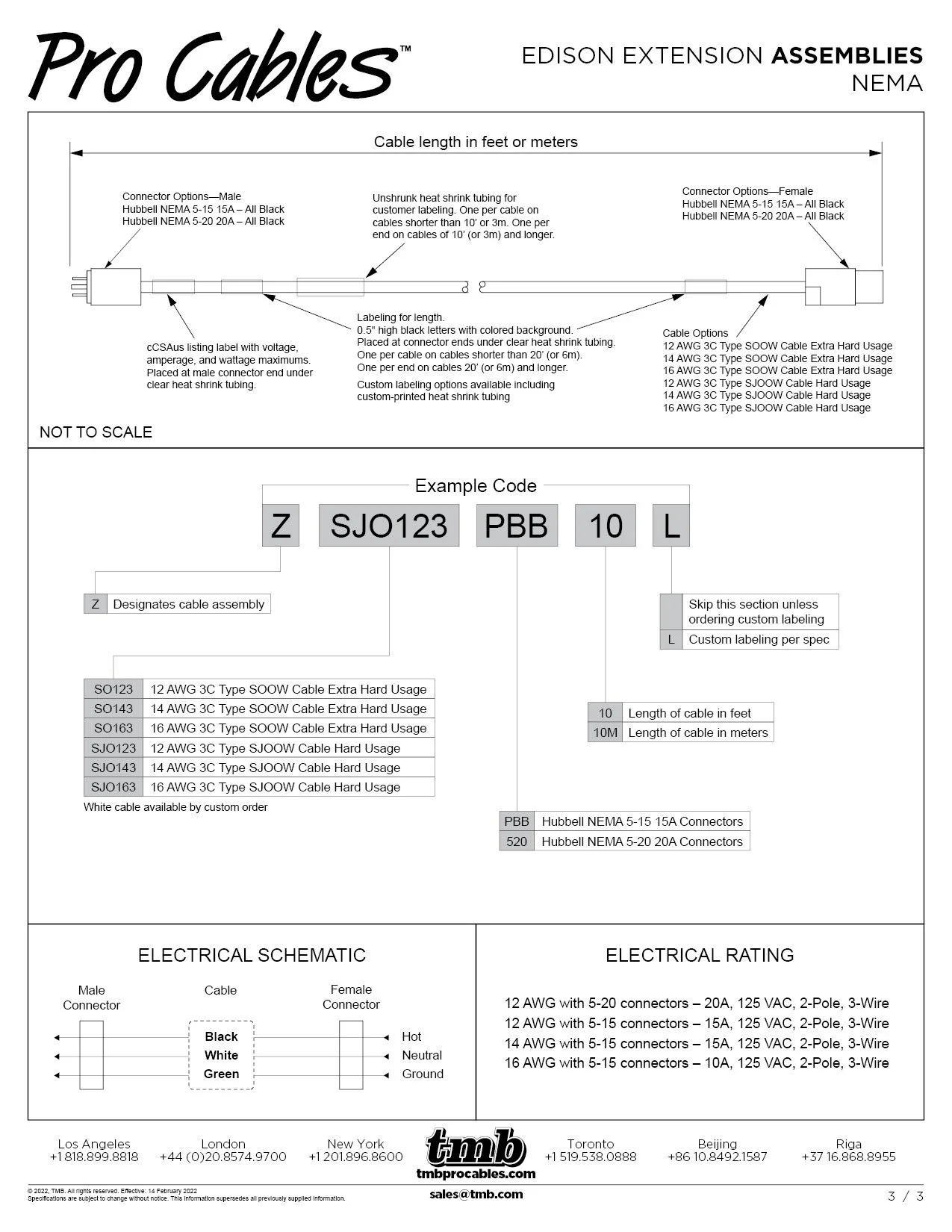Edison Extension — TMB Pro Cables